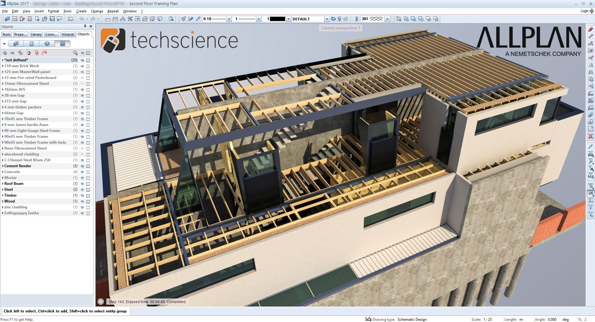 Creating detailed 3D model & construction drawings with Allplan | Dionisis Geskos